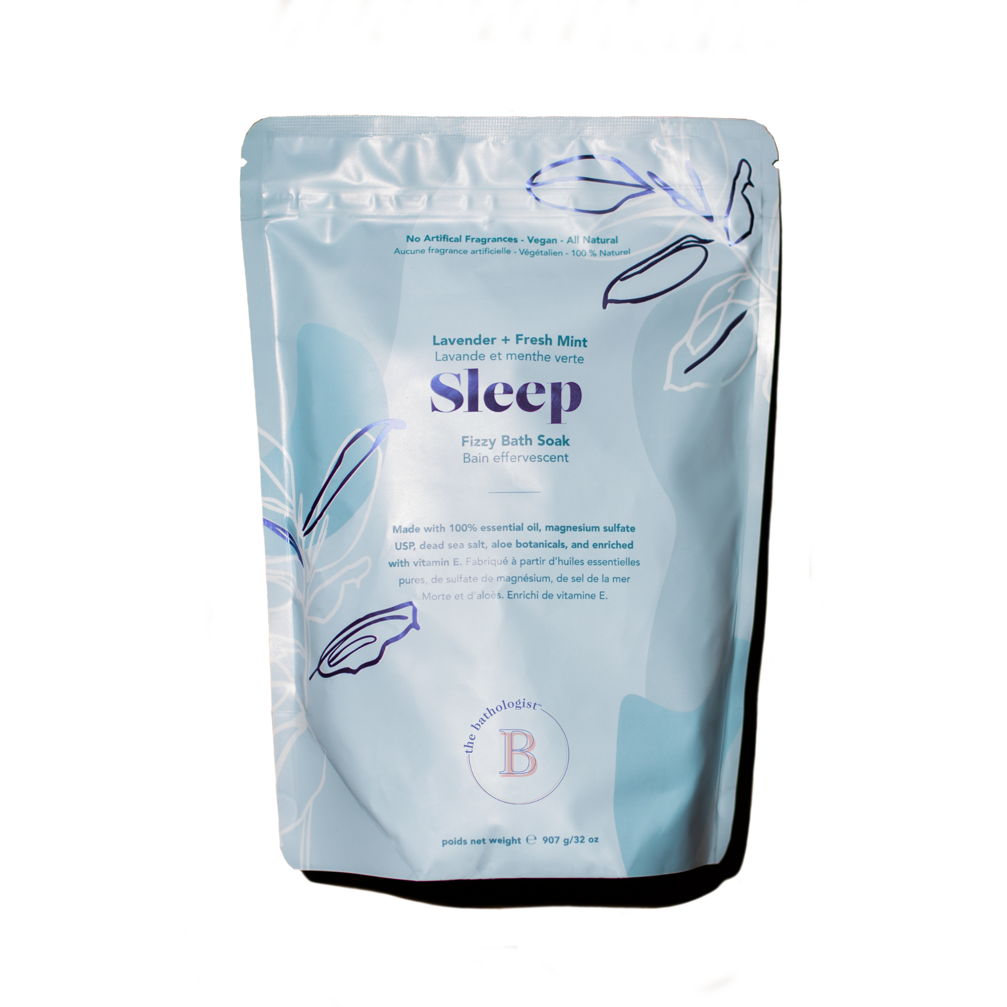 Sleep Fizzy Bath Soak | Lavender + Mint Calm | The Bathologist